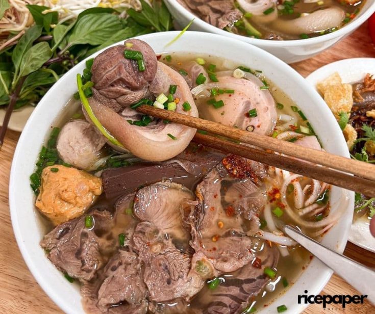 Bún Bò Huế Recipe: Vietnamese Spicy Beef & Pork Noodle Soup