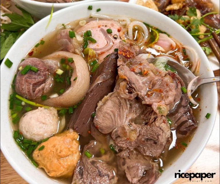 Bún Bò Huế Recipe: Vietnamese Spicy Beef & Pork Noodle Soup