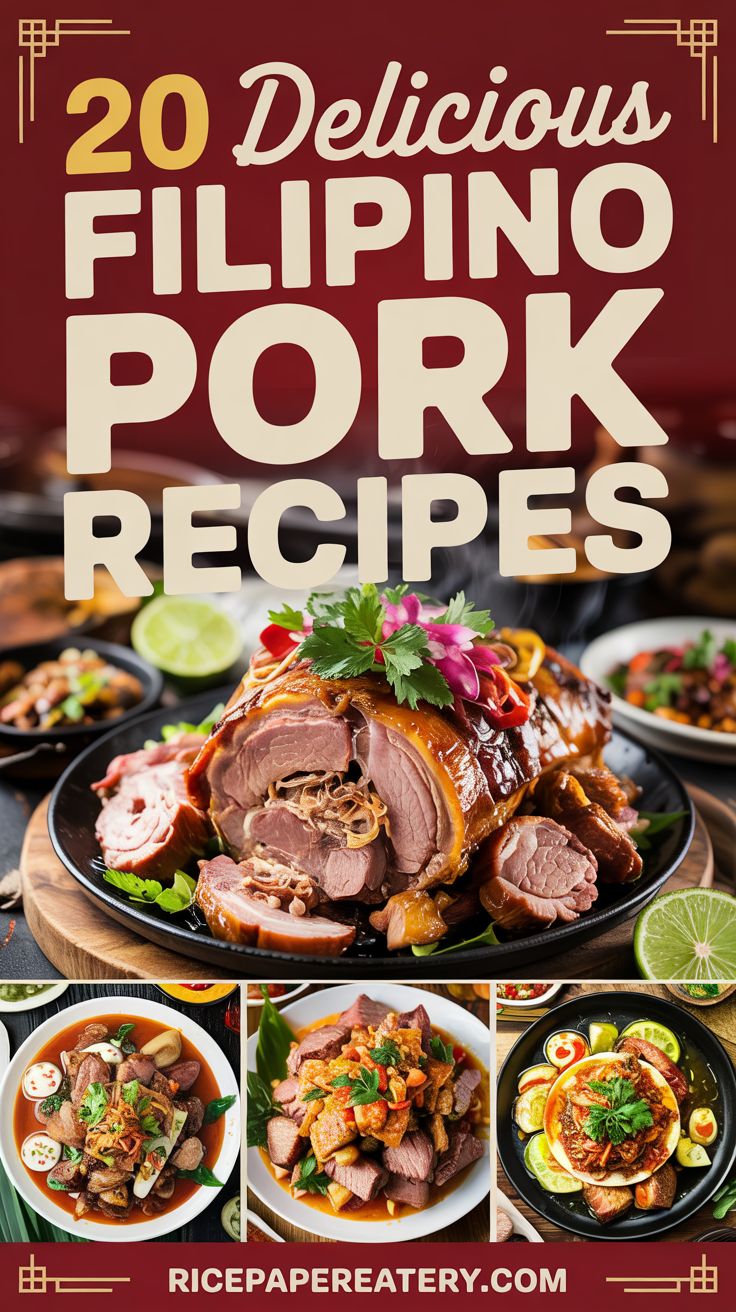 20 Delicious Filipino Pork Recipes to Try at Home - Rice Paper Eatery