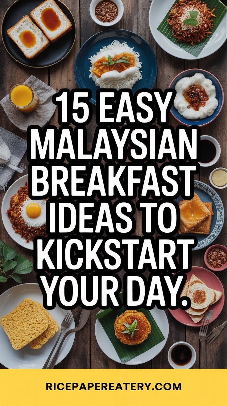 15 Easy Malaysian Breakfast Ideas to Kickstart Your Day - Rice Paper Eatery